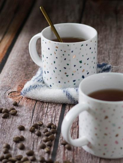 Nordic terrazzo ceramic cup ins mug female drinking water tea coffee ...