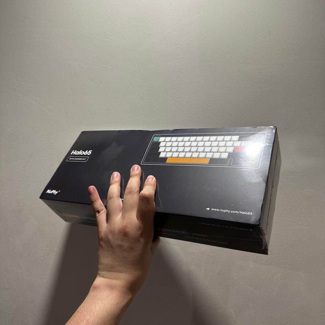 NuPhy Halo65 Ionic White Wireless Mechanical Keyboard Brown Switch ...