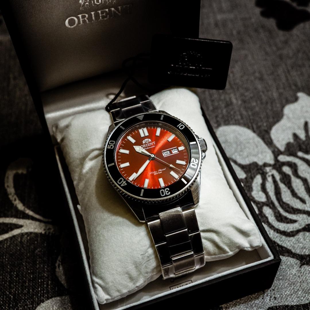 Orient Red Dial Kano 200M Diver RA-AA0915R19B, Men's Fashion, Watches & Accessories, Watches on ...