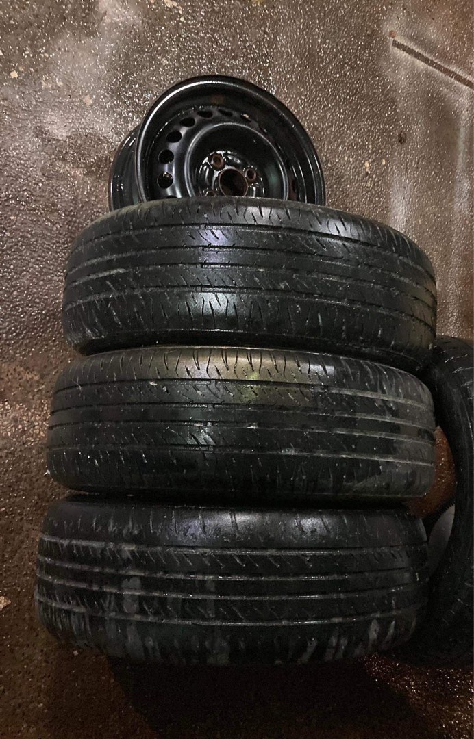 Original Honda Fit GD Rims & Hubcub with Tires (complete set)Size 14 ...