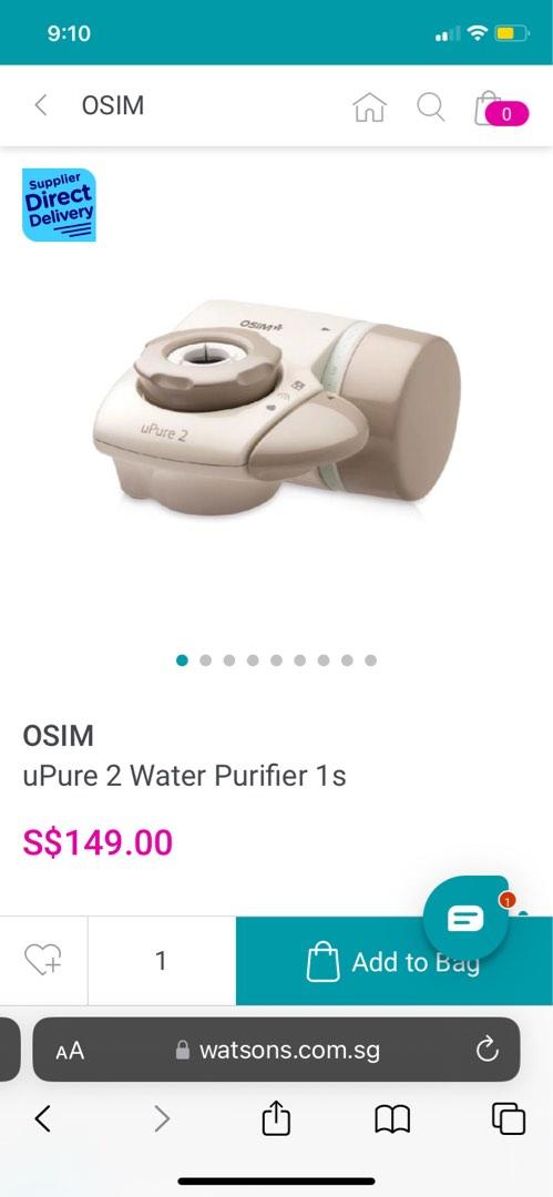 Osim uPure 2 water filter, TV & Home Appliances, Kitchen Appliances ...