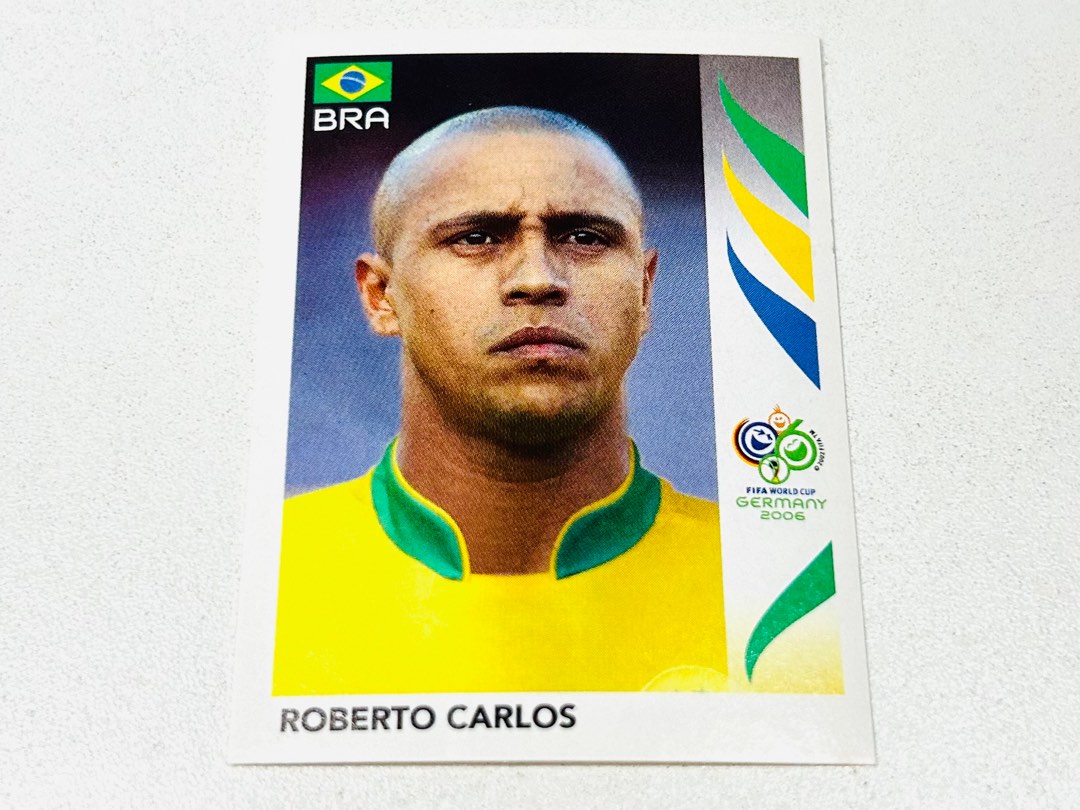 Panini FIFA World Cup 2006 sticker 385 Brazil ROBERTO CARLOS, 興趣及遊戲, 收藏 ...