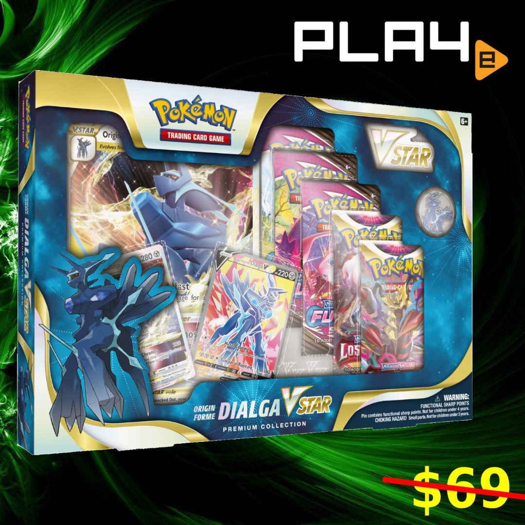 Pokemon TCG Dialga V Star Premium Collection (7072703) Brand New ...