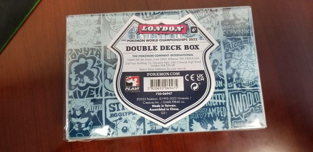 Pokemon TCG (PTCG) WCS2022 倫敦世界賽會場限定卡盒, 興趣及遊戲, 玩具 & 遊戲類 - Carousell