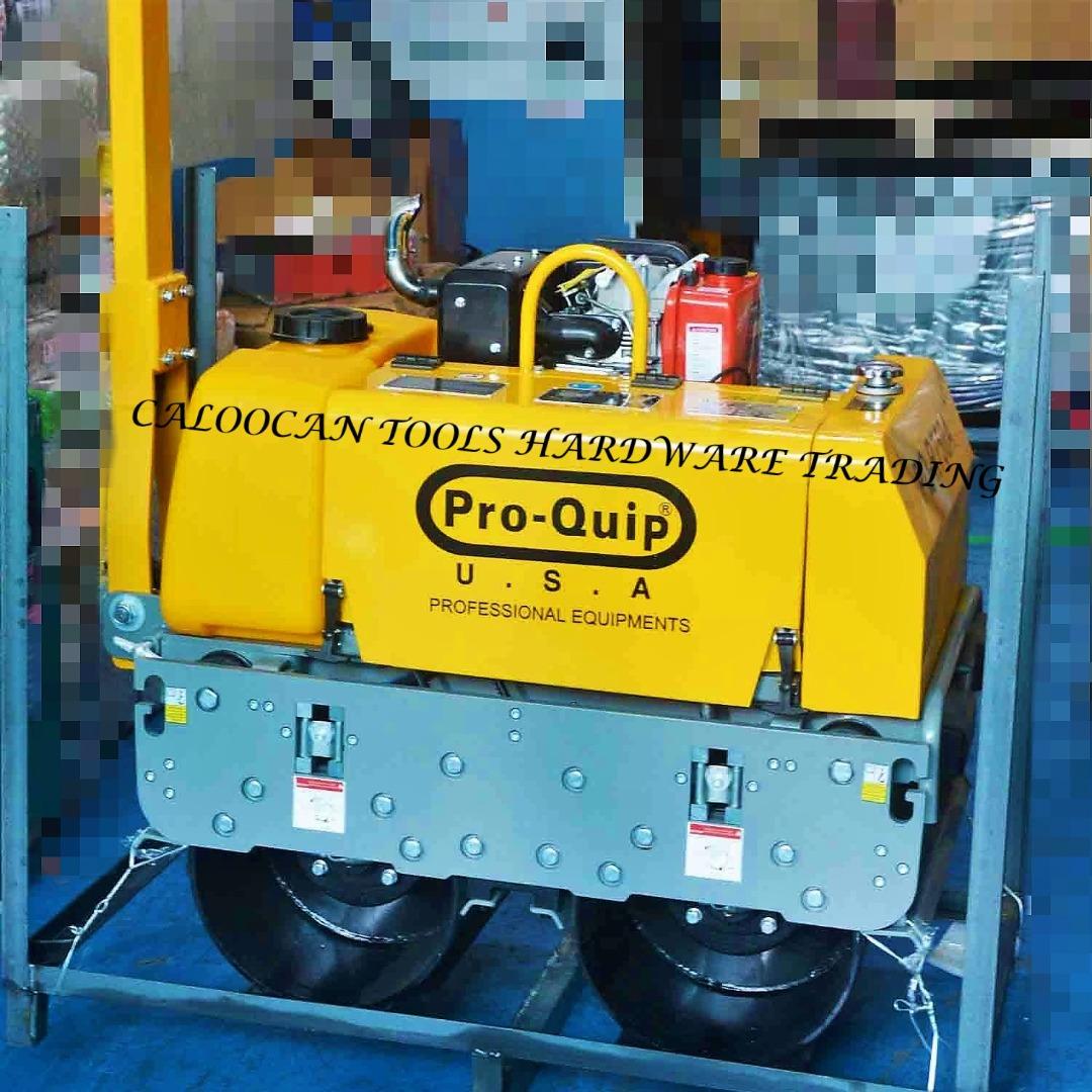 PRO-QUIP USA R750A Key Start Diesel Double Drum Walk-behind Vibrator ...