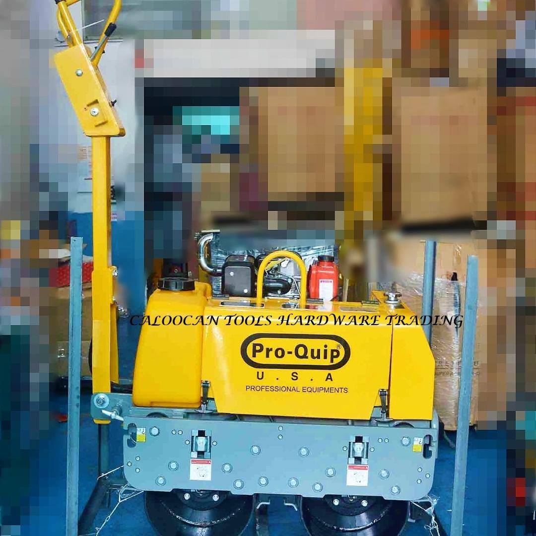 PRO-QUIP USA R750A Key Start Diesel Double Drum Walk-behind Vibrator ...