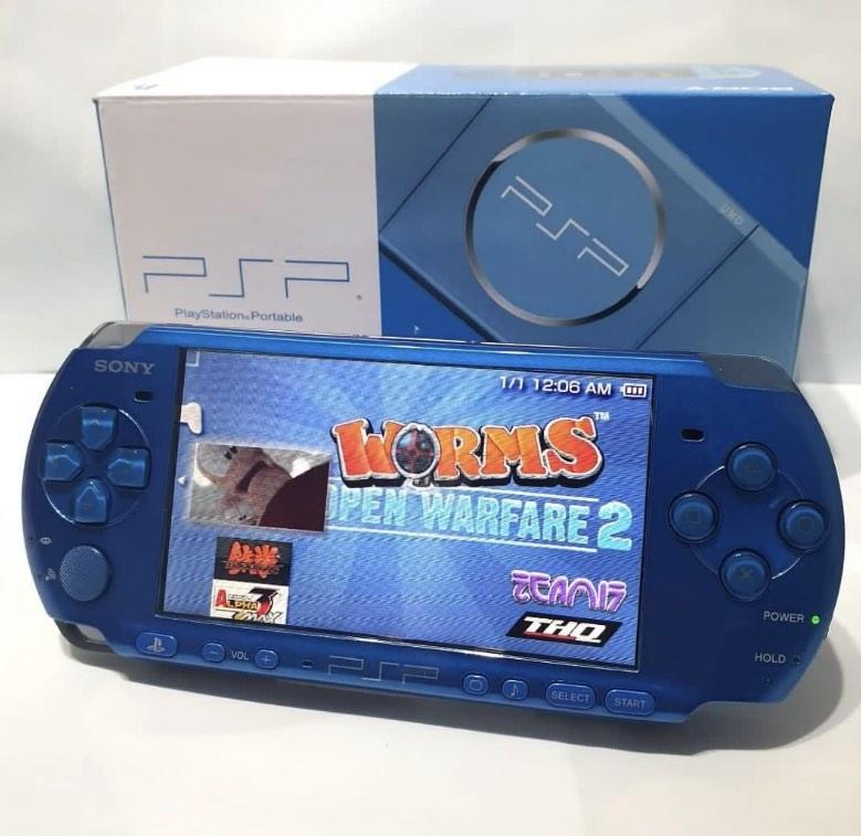 PSP 3000 Blue, Video Gaming, Video Game Consoles, PlayStation on Carousell