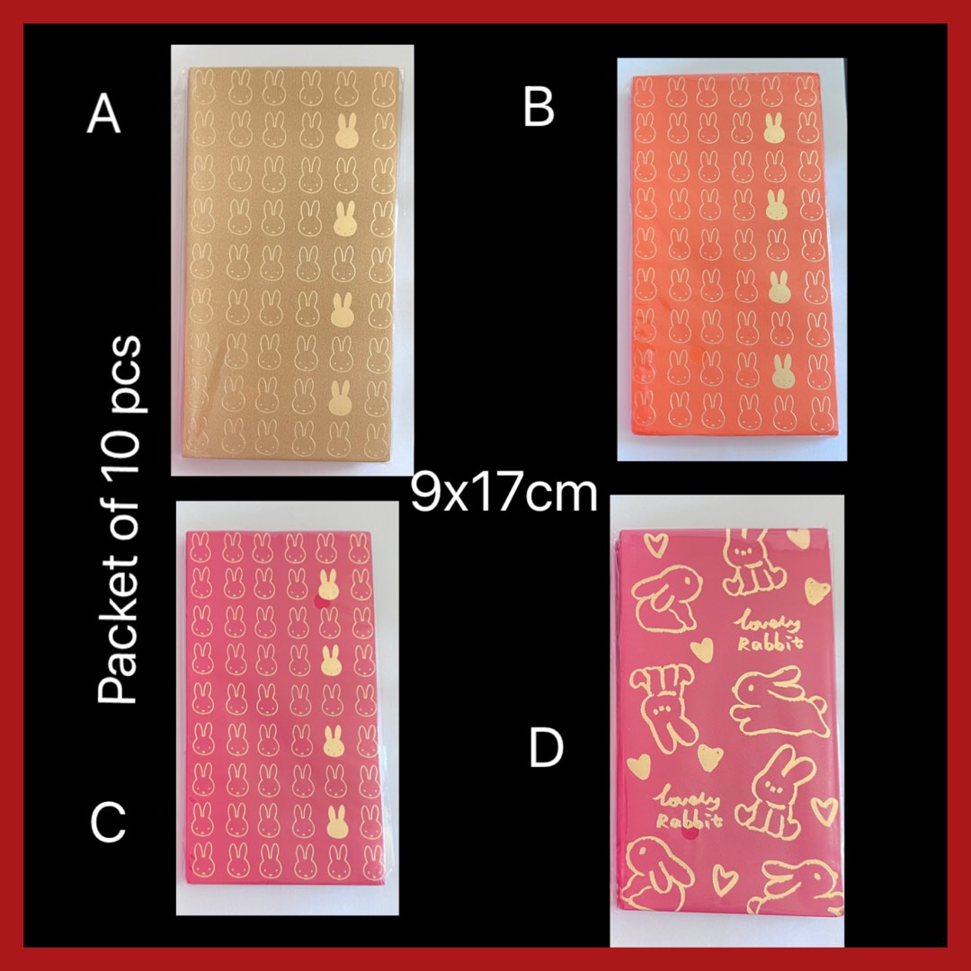 Rabbit year 2023 CNY red packet set, Hobbies & Toys, Stationery & Craft ...