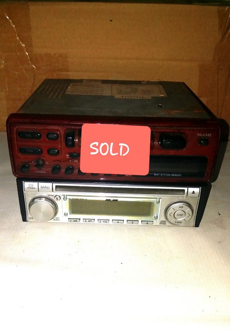 Radio cd/kaset lama(belum test), Auto Accessories on Carousell