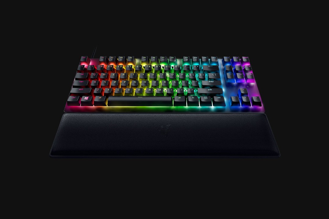 (全新現貨)Razer Huntsman V2 Tenkeyless線性紅軸/有聲紫軸 黑色(原裝行貨兩年保養), 電腦＆科技, 電腦周邊及 ...