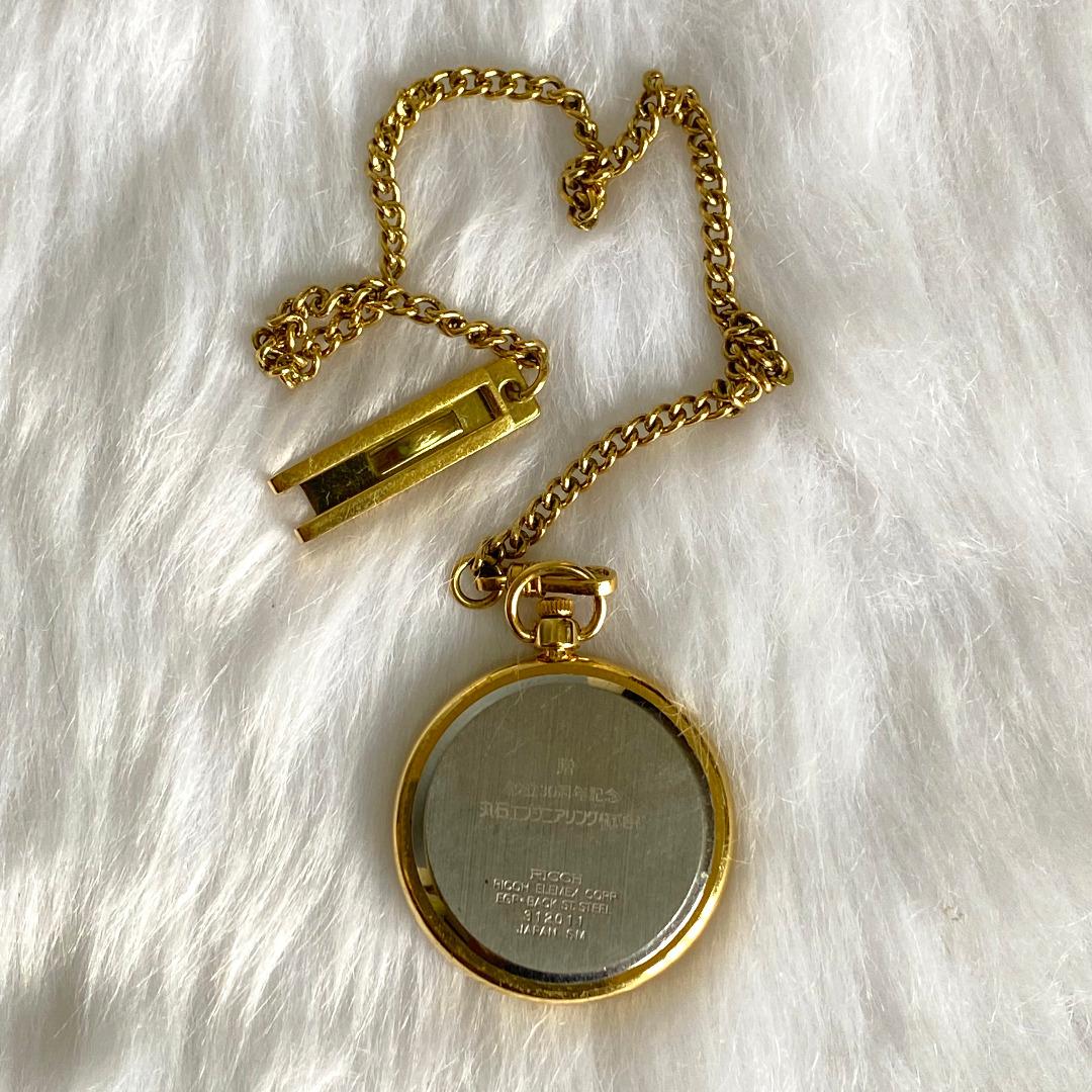 Ricoh Japan 312011 Vintage Gold Pocket Watch, Men's Fashion, Watches & Accessories, Watches on ...