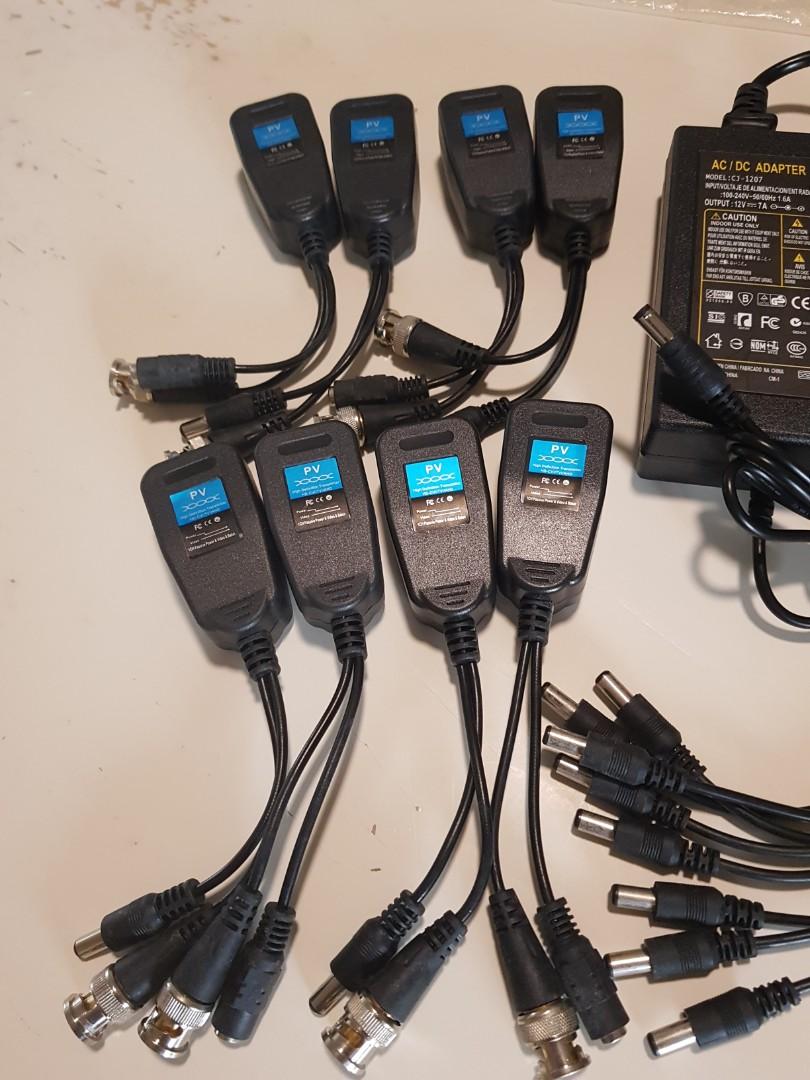 Rj45 cctv balun, Furniture & Home Living, Security & Locks, Security ...