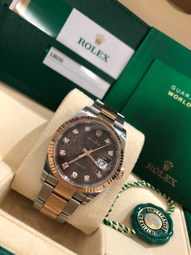 Rolex Datejust 36mm Choco Dial, Luxury, Watches on Carousell
