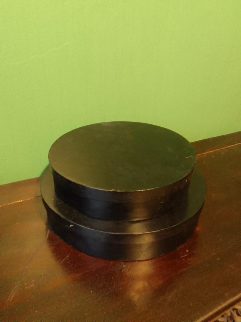 Round Shape Wood Container, Hobbies & Toys, Collectibles & Memorabilia ...