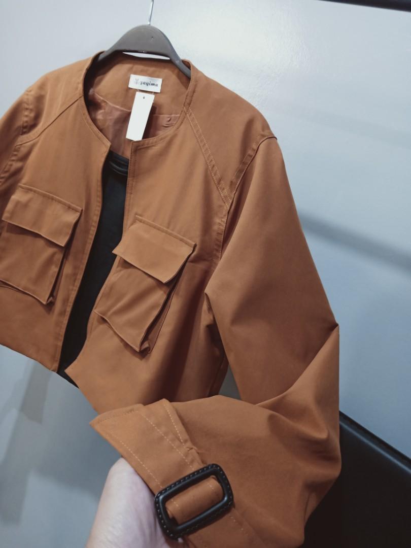 Rust orange bolero jacket, Women's Fashion, Coats, Jackets and ...