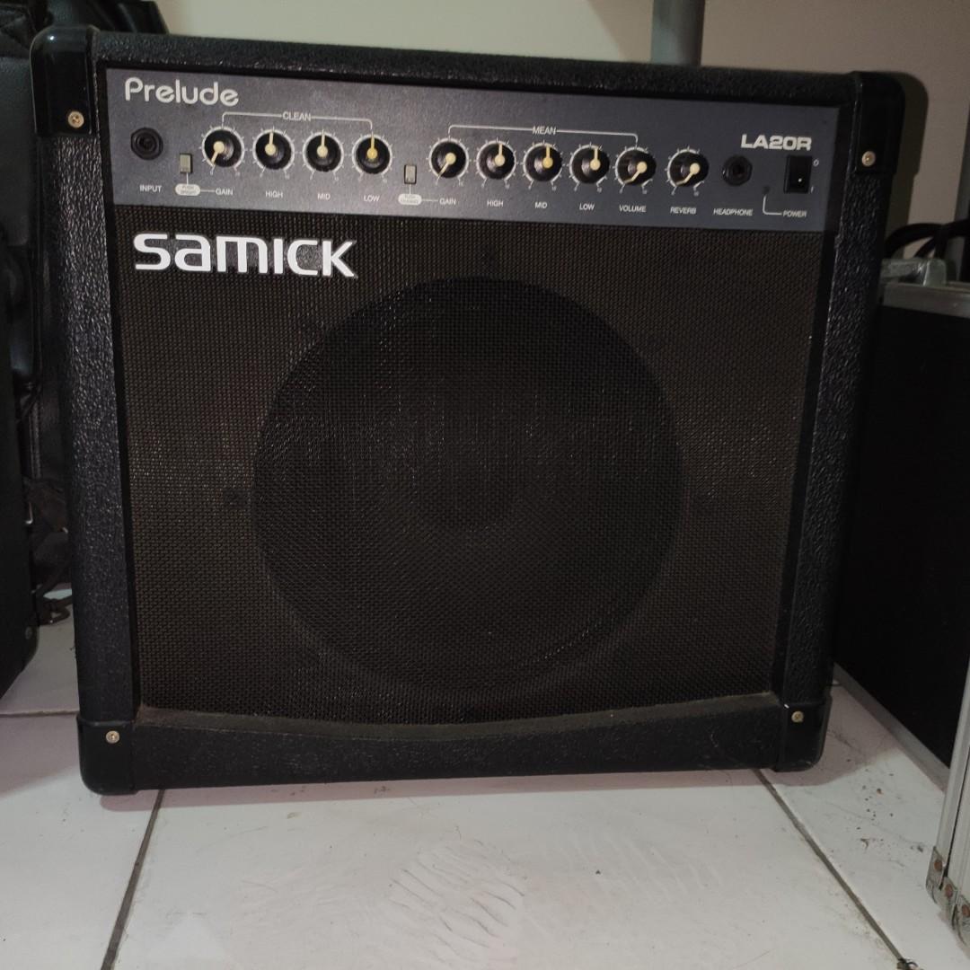 韓國Samick LA20R 12inch吋單體 guitar Amp 電 吉他音箱 spring reverb 破音彈簧殘響 貝斯bass amplifier, 書籍、休閒與玩具, 樂器 ...