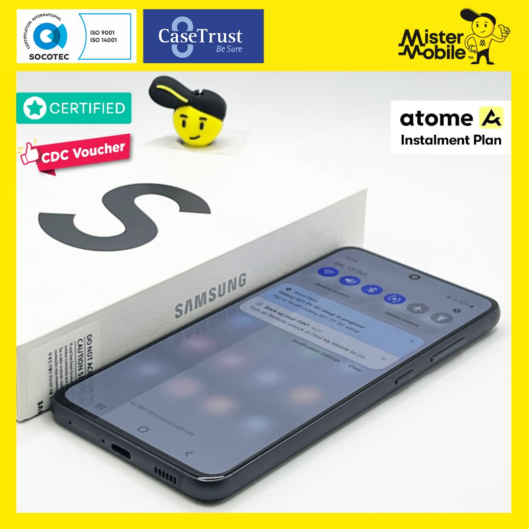 Samsung Galaxy S21 FE 5G 256 256GB Graphite Local Used Set, Mobile Phones & Gadgets, Mobile ...