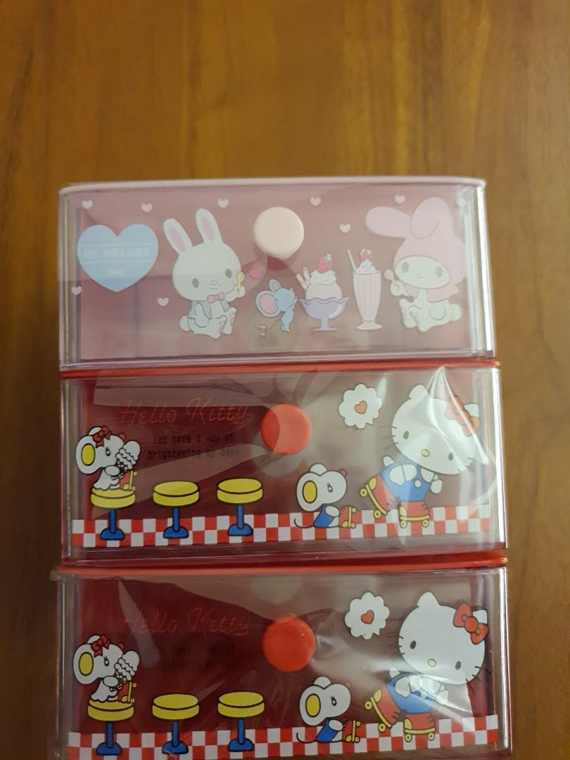 Sanrio hello kitty melody storage drawer stackable, Hobbies & Toys ...