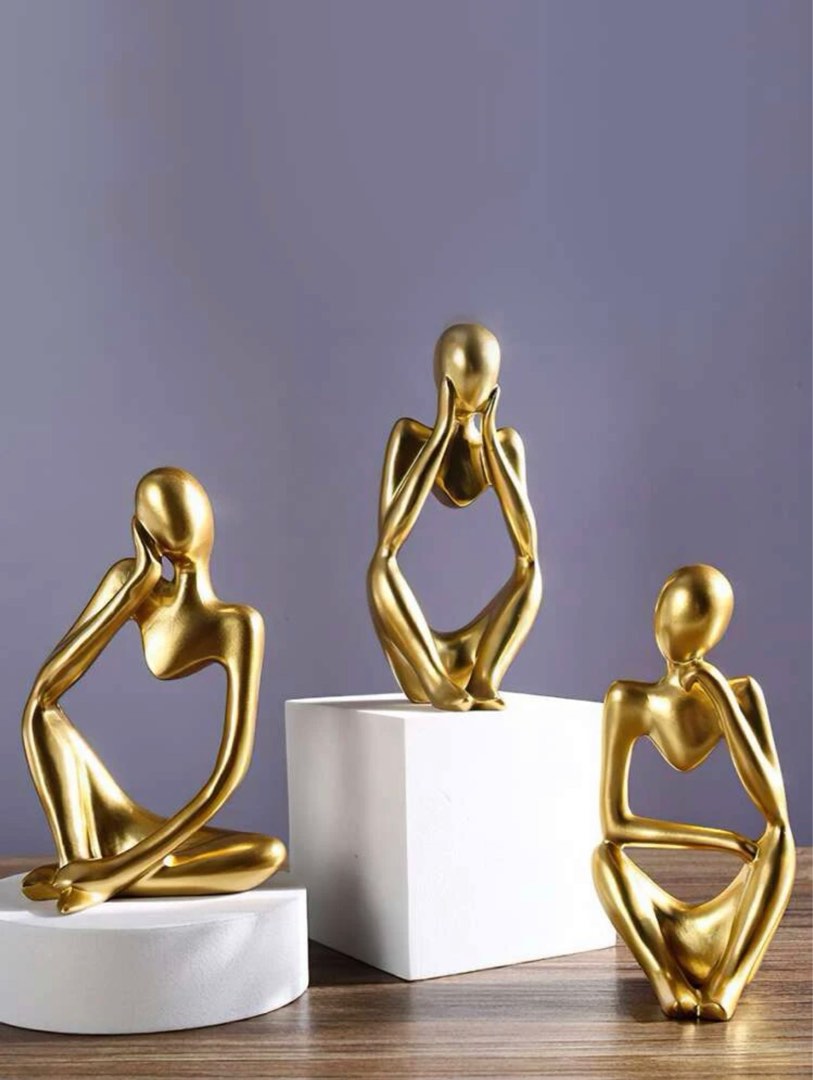 Set of 3 Figure Decorations (Pre-Order), Furniture & Home Living, Home ...