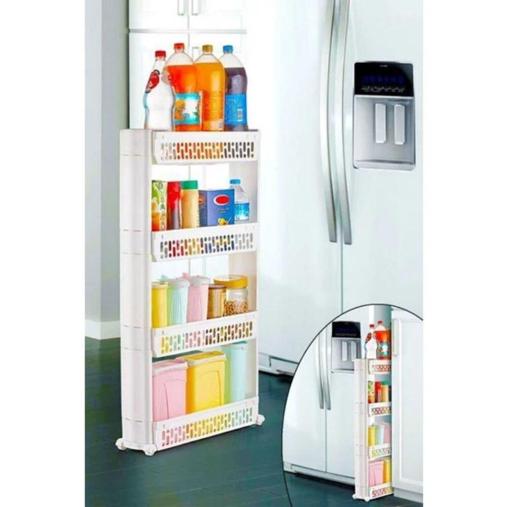 (SG SHOP) PNS-4T 4-tier slim trolley rack/multipurpose / kitchen ...