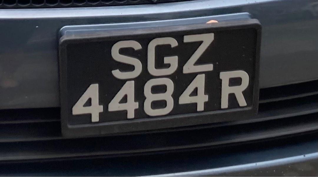 SGZ4484R car number plate for sale, Car Accessories, Car Plates on ...