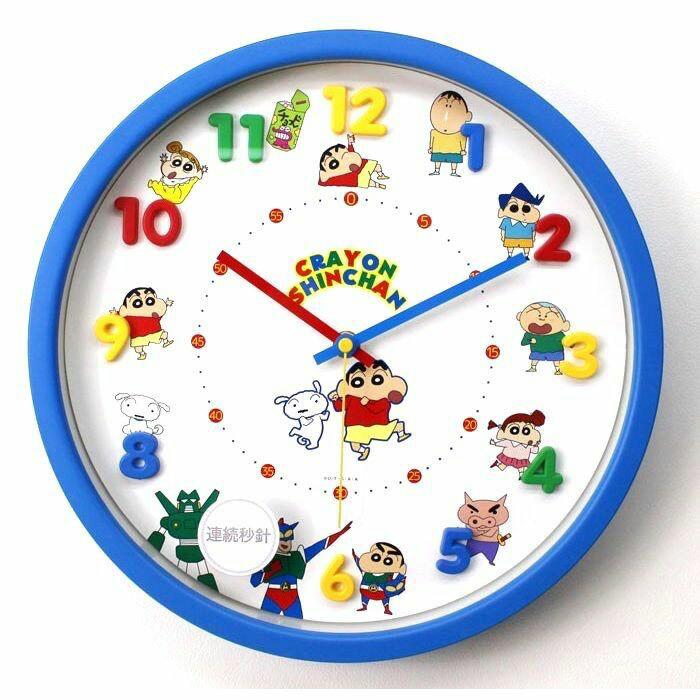 Shin Chan Clock, Furniture & Home Living, Home Decor, Clocks on Carousell