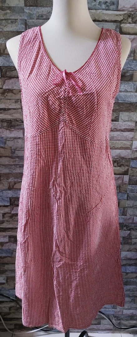 Preloved Simple but Rock Red Dress pang everyday OOTD, Women's Fashion ...