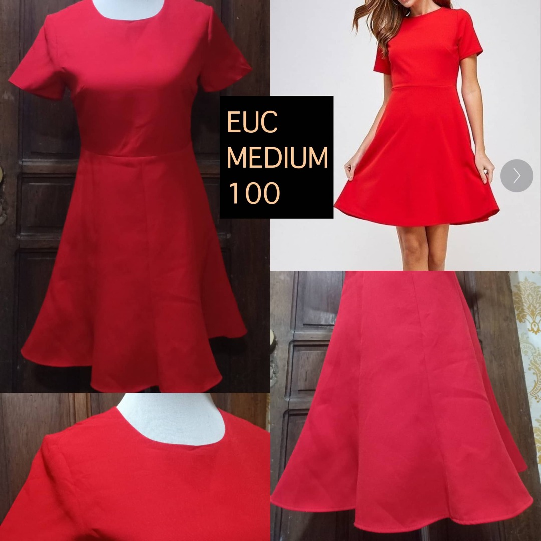 Simple Red Dress, Women's Fashion, Dresses & Sets, Dresses on Carousell