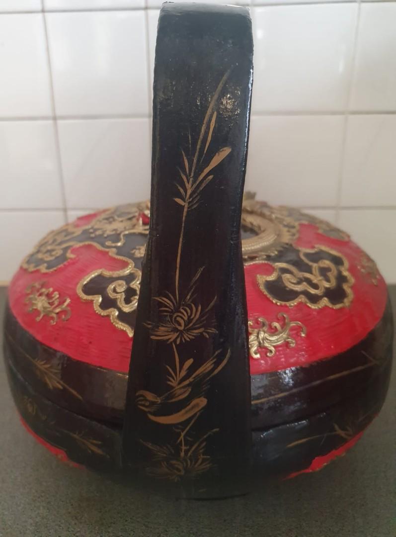 Single tier stunning Dragon Bakul Sia, wedding basket, Furniture & Home ...