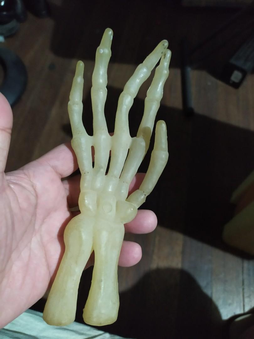 Skeleton hand glow in the dark, Hobbies & Toys, Toys & Games on Carousell