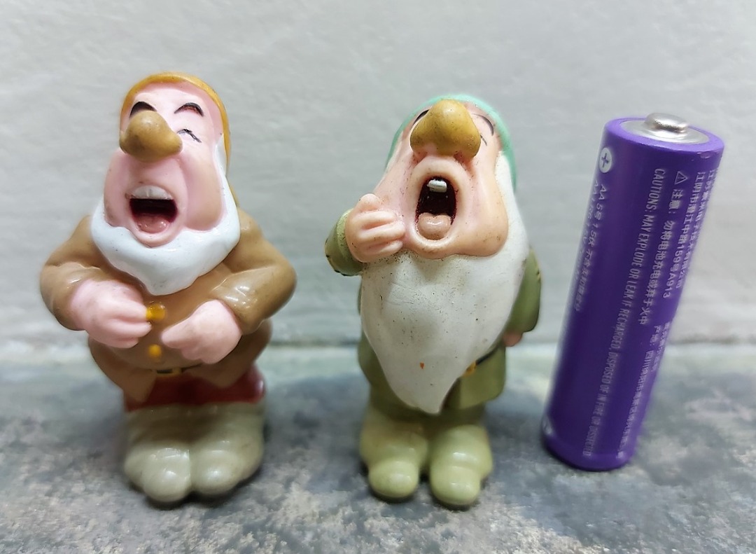SNEEZY & SLEEPY - Disney Snow White & The Seven Dwarfs PVC Figures Lot ...