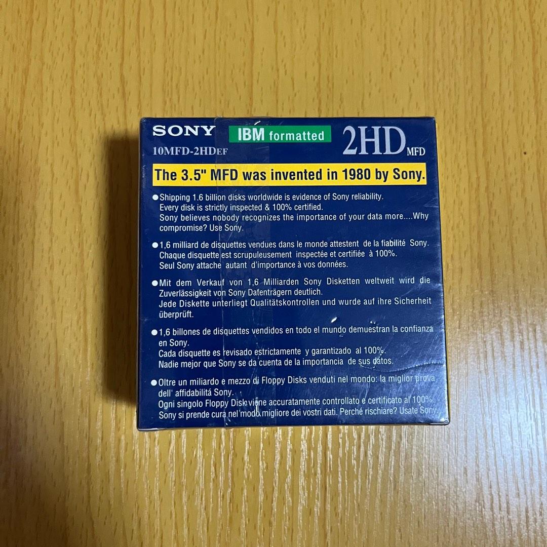 SONY 2HD 磁碟 floppy disk, 電腦＆科技, 電腦周邊及配件, 硬碟及儲存器 - Carousell