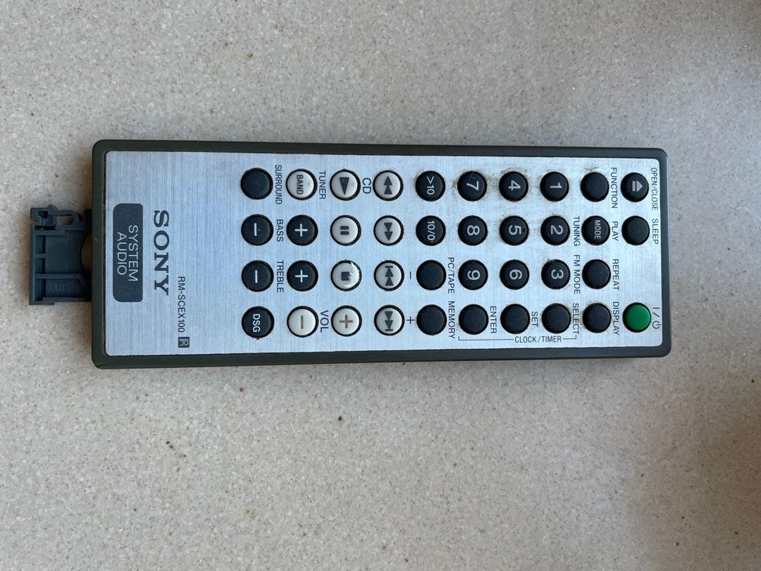 Sony Mini Hifi remote control, 音響器材, 音樂播放裝置 MP3及CD Player - Carousell
