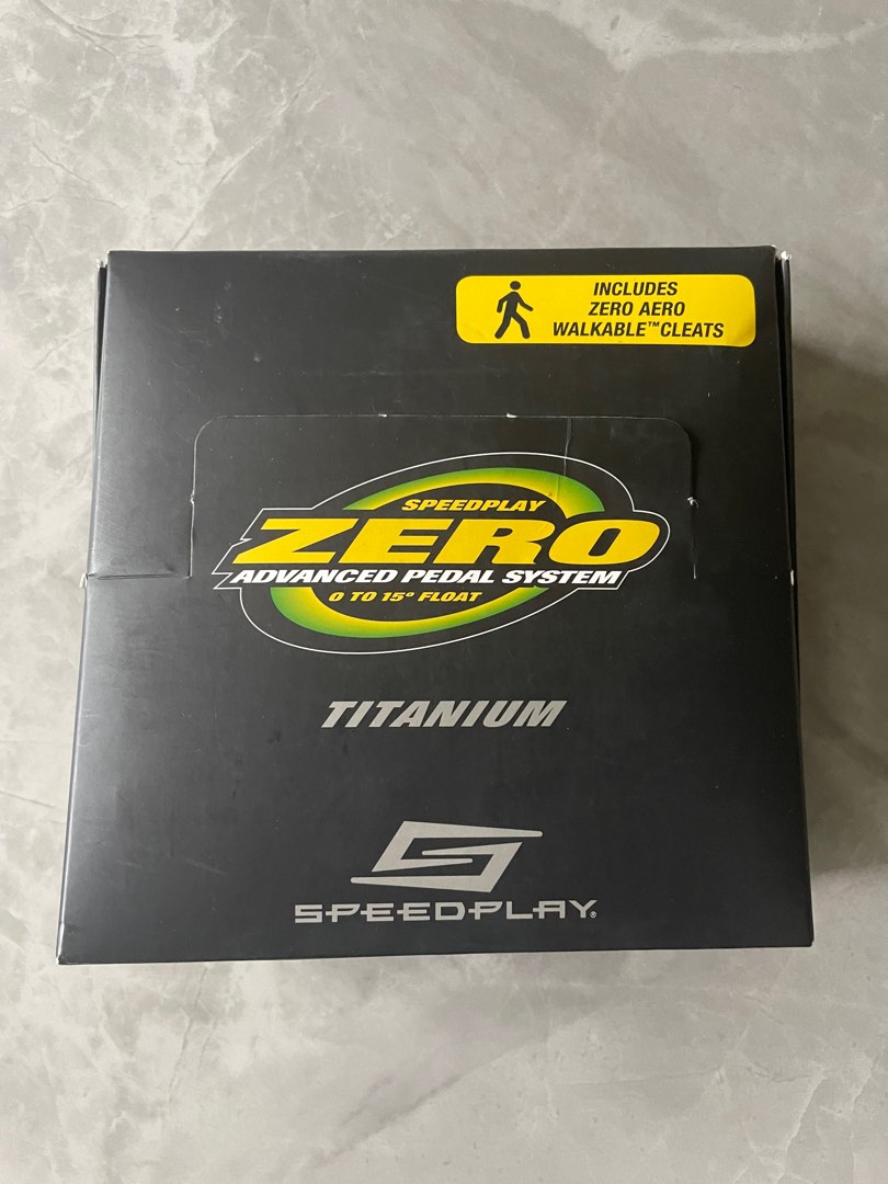 SpeedPlay Zero Red Titanium Pedal + Zero Aero Walkable Cleats, Sports ...