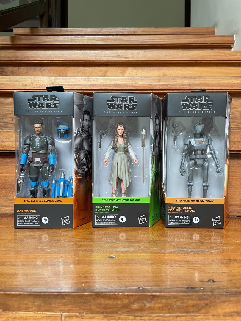 Star Wars Set: Axe Woves / Leia Ewok Village / Republic Security Droid ...