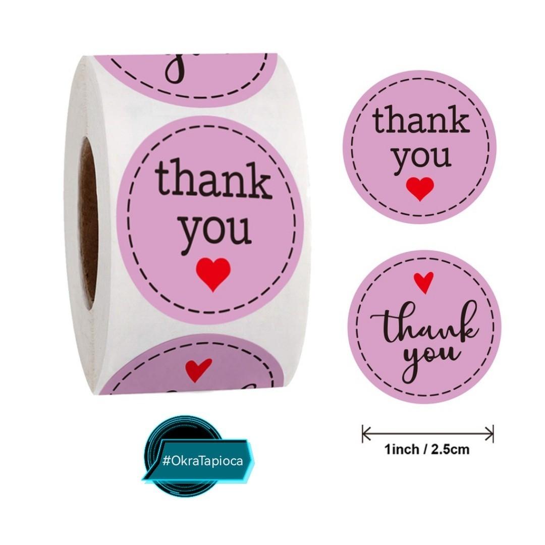 Stickers ( Thank You Sticker Label), Hobbies & Toys, Stationery & Craft ...