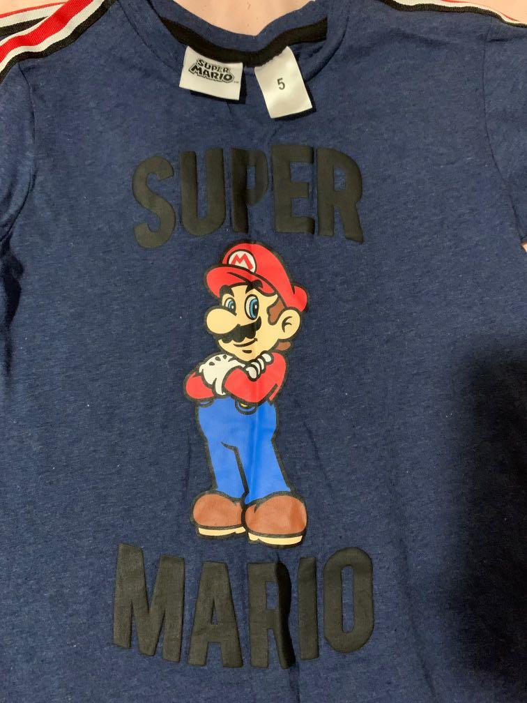 Super Mario Top, Babies & Kids, Babies & Kids Fashion on Carousell
