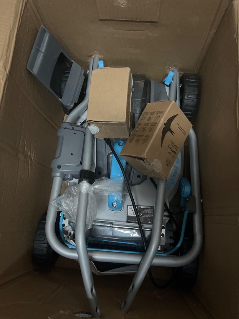 swift 32cm Cordless Lawnmower, Brushless Battery Lawn Mower with 2-in-1 ...