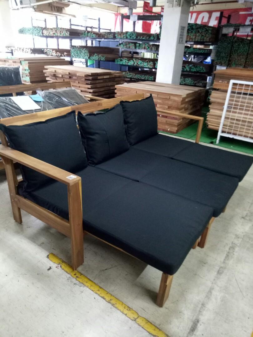 Timber Day Bed 3Seater, Furniture & Home Living, Outdoor Furniture on ...