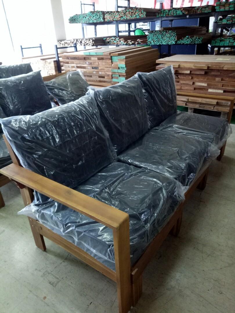 Timber Day Bed 3Seater, Furniture & Home Living, Outdoor Furniture on ...