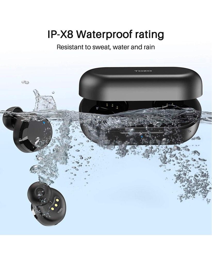 TOZO T12 Wireless Earbuds Bluetooth Headphones Premium Fidelity Sound ...