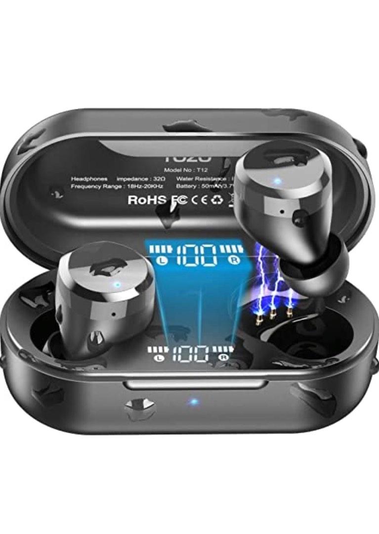 TOZO T12 Wireless Earbuds Bluetooth Headphones Premium Fidelity Sound ...