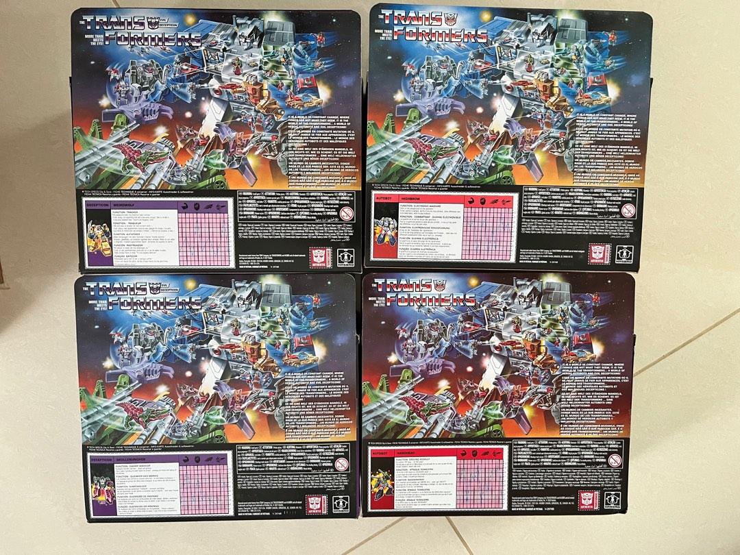 Transformers G1 Headmaster Hardhead Skullcruncher Werewolf Highbrow Set ...