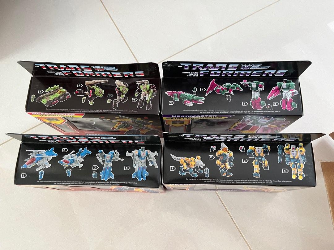 Transformers G1 Headmaster Hardhead Skullcruncher Werewolf Highbrow Set ...