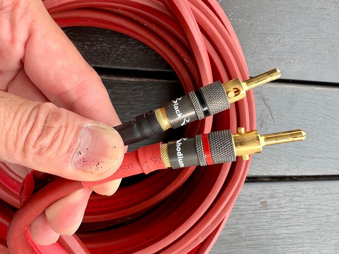 Van Den Hul The Magnum MKII Hybrid Speaker Cable Black Rhodium Banana ...