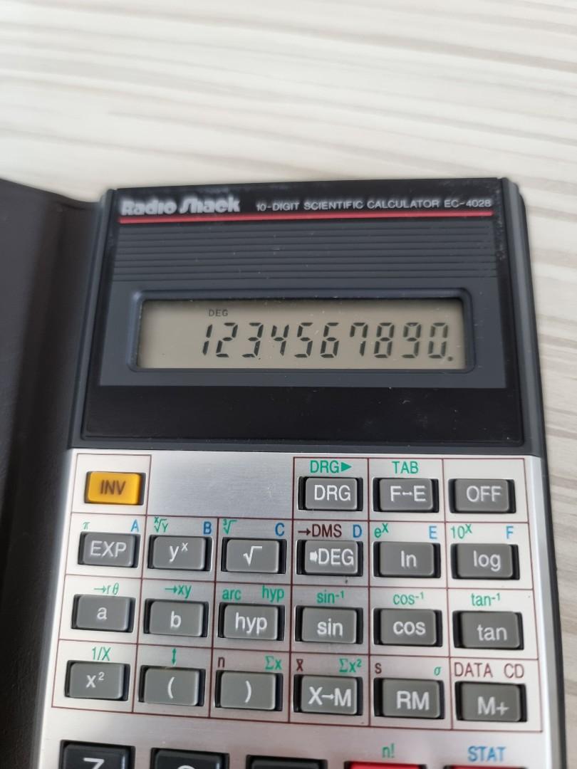 Vintage Radio Shack Scientific calculator EC-4028, Everything Else on Carousell