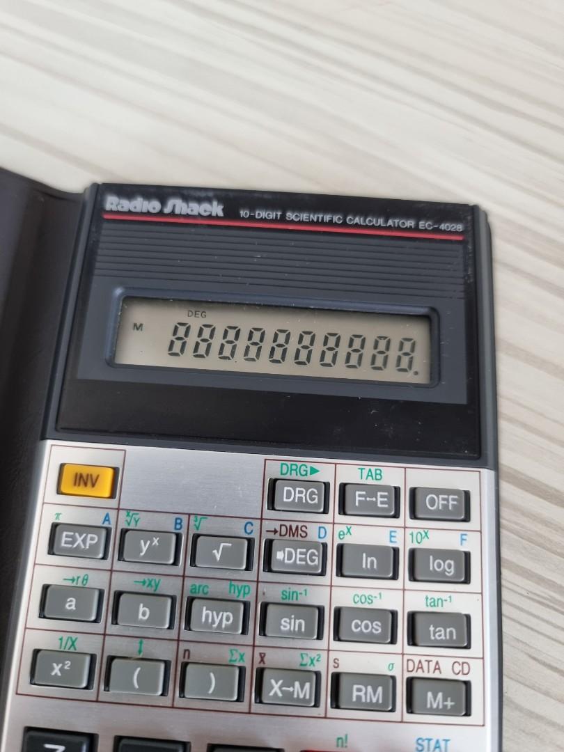 Vintage Radio Shack Scientific calculator EC-4028, Everything Else on Carousell