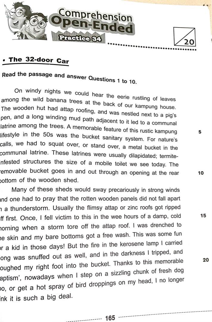 Visual Text and Open Ended Comprehension P6, Hobbies & Toys, Books ...