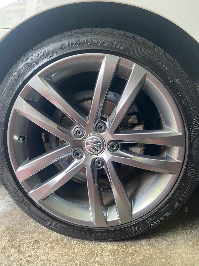 Volkswagen rims vw 18 ( rim with tyre ), Car Accessories, Tyres & Rims ...