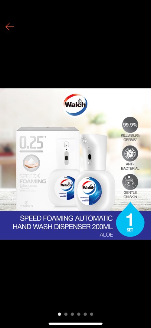Walch automatic hand wash dispenser, Beauty & Personal Care, Sanitary ...